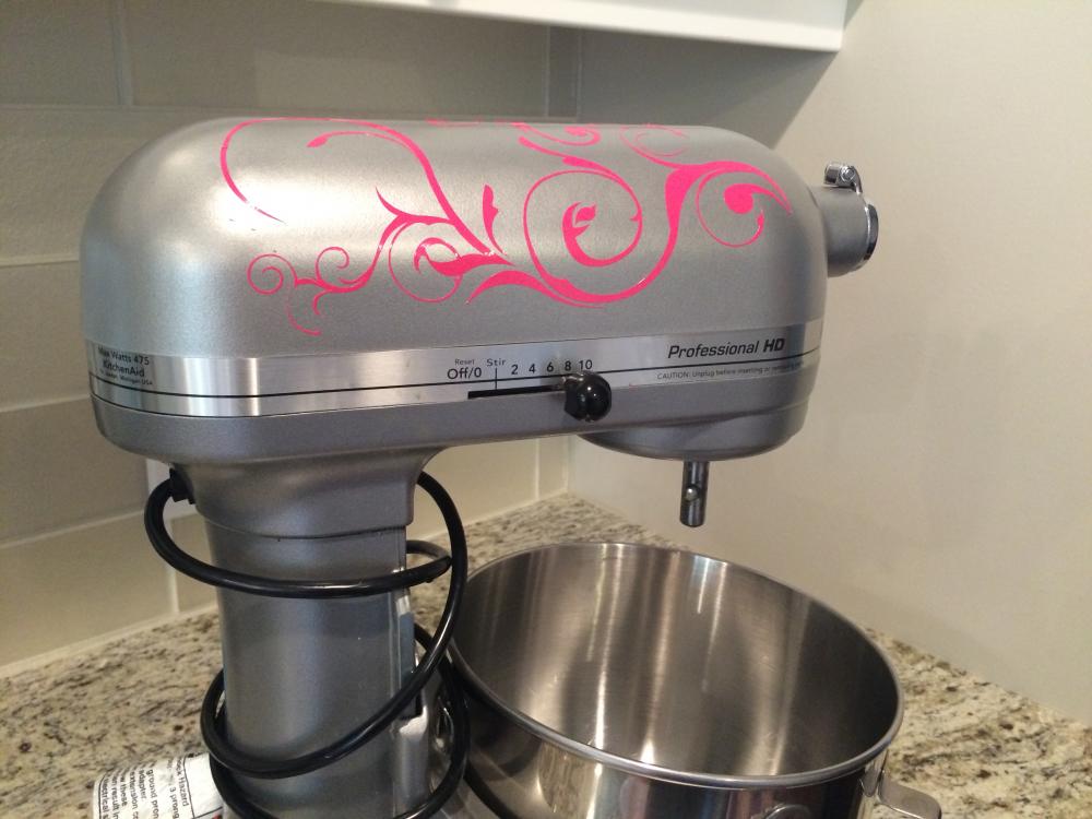 Kitchen Aid Floral wall sticker, vinyl decal | The Wall Works